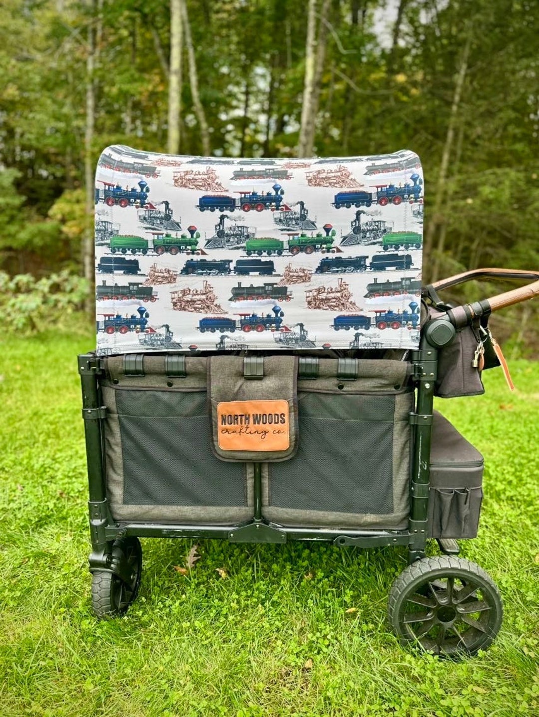 UPF50+ Steam Trains Made-to-order Full Canopy - Wonderfold, Rainbow ...