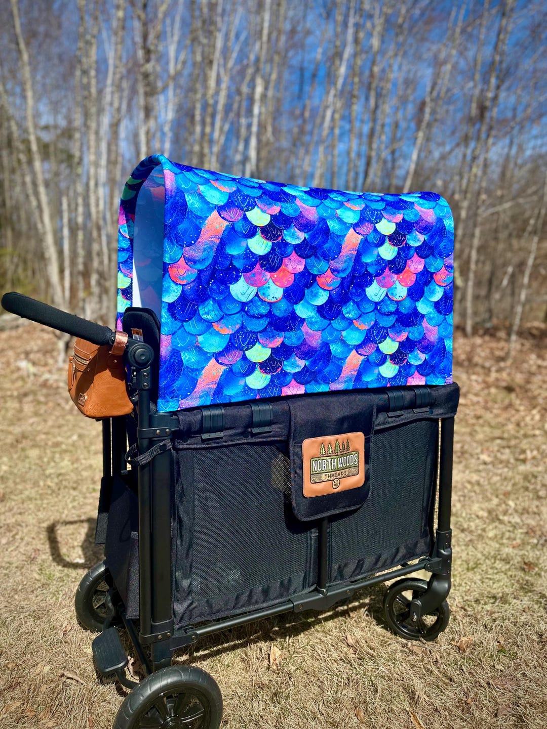 UPF50+ Neon Mermaid Scales Made-to-order Full Canopy - Wonderfold ...