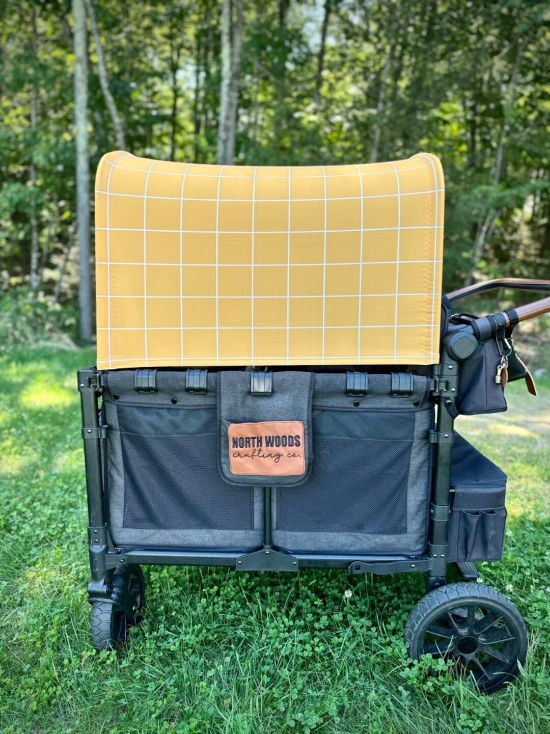 UPF50+ Golden Checks Made-to-order Full Canopy - Wonderfold, Rainbow ...