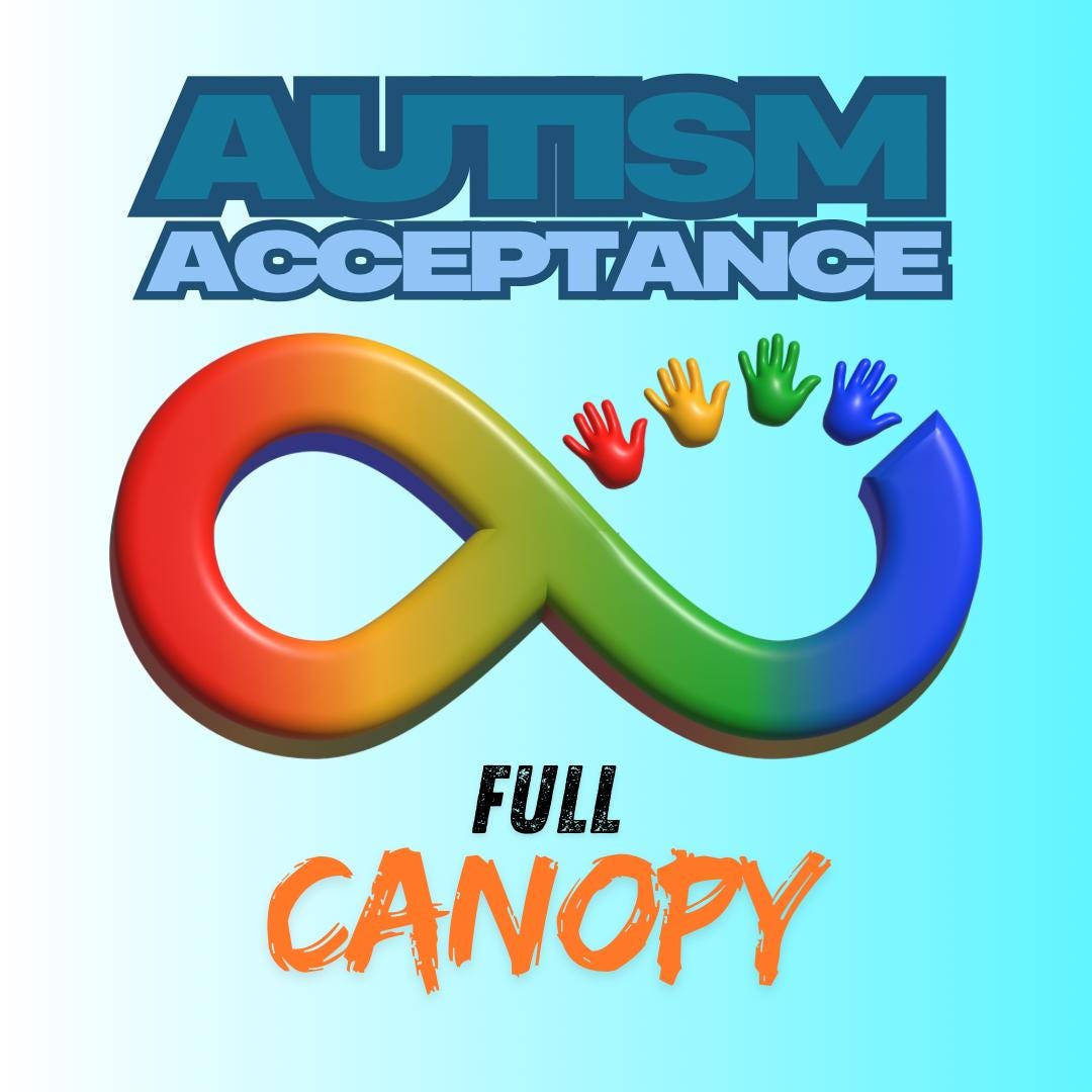 World Autism Acceptance Month Made-to-order Full Canopy - Wonderfold ...