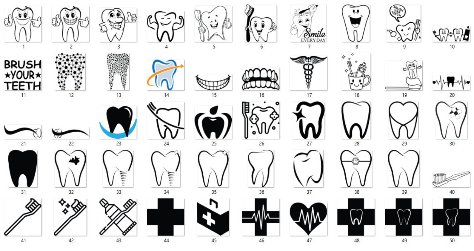 Tooth Fairy SVG Tooth Bundle Svg Teeth Svg Dental Svg - Etsy Canada