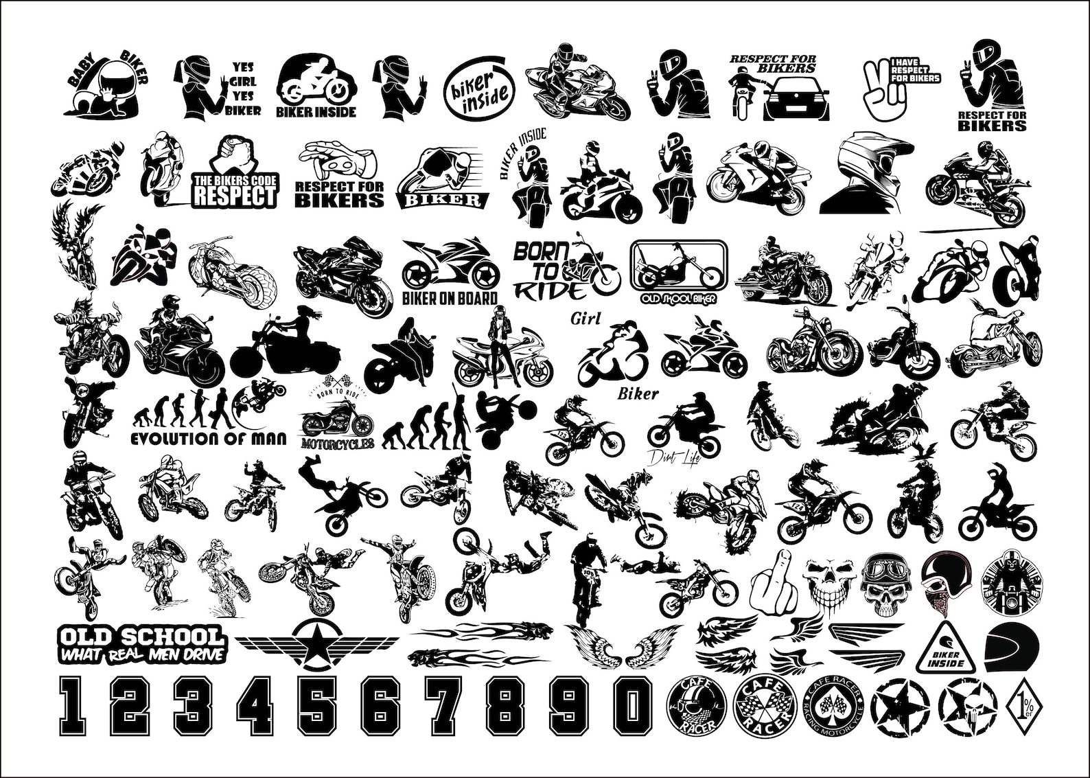 Motard svg Moto Svg Bundle Moto Svg Chopper Svg Cruiser Svg Harley svg ...