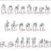 American Sign Language Asl Complete Alphabet and Numbers PNG SVG DXF ...