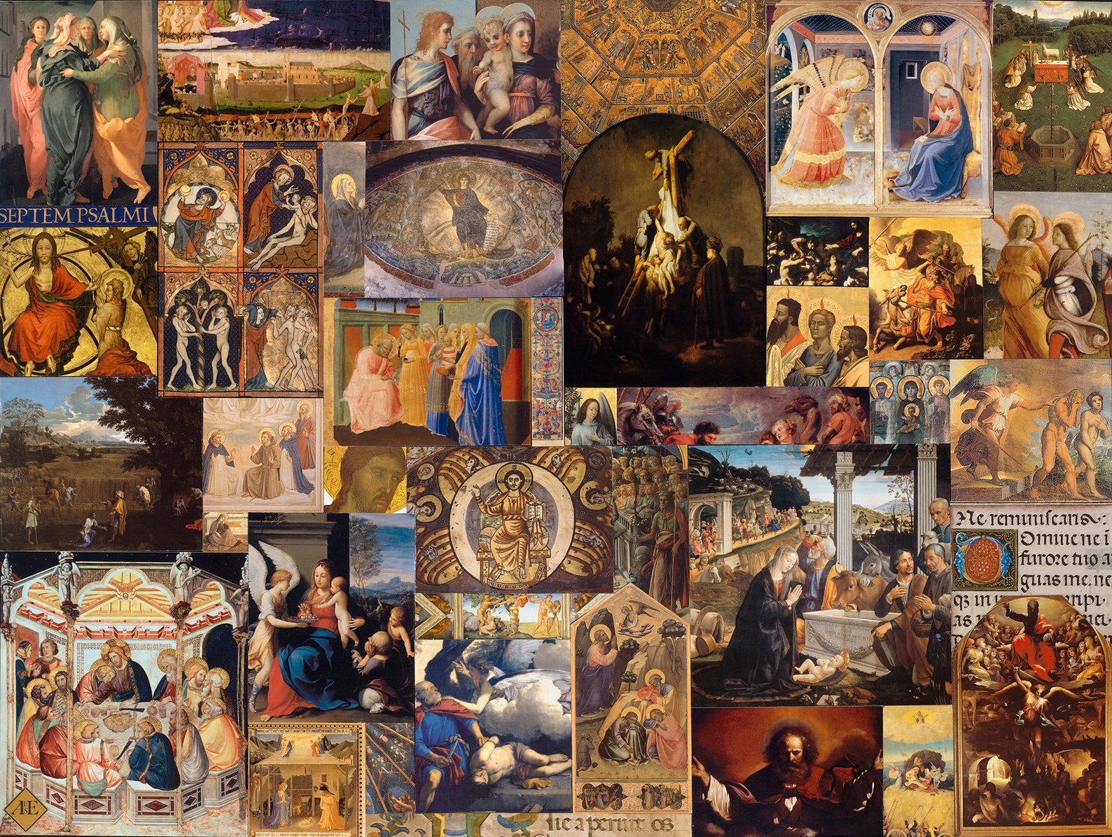 Religious Artwork Aesthetic Wall Collage Christian Art Gift | Etsy