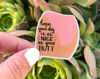 Butt Body Sticker - Etsy