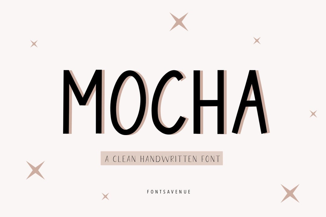 Mocha Font | Modern Clean Font | Uppercase Handwritten Font | Cricut ...