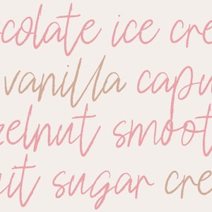 Milkshake Font - Brush Handwritten Script Font - Textured Font - Commercial Use - Modern ...