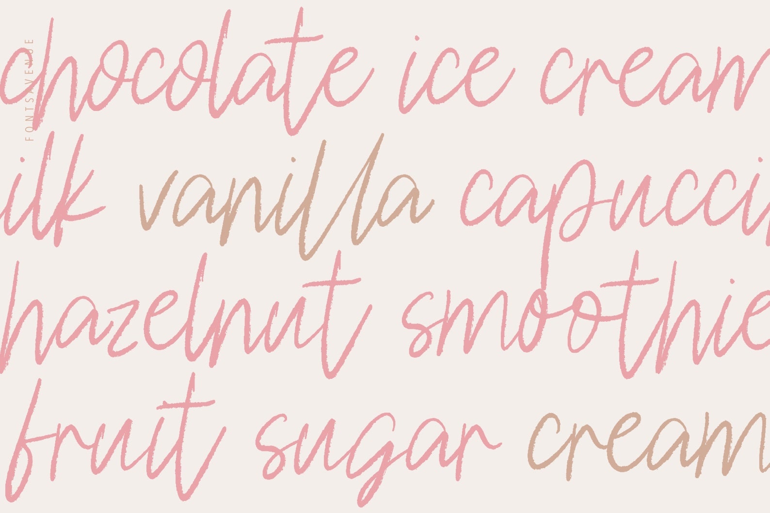 Milkshake Font - Brush Handwritten Script Font - Textured Font ...