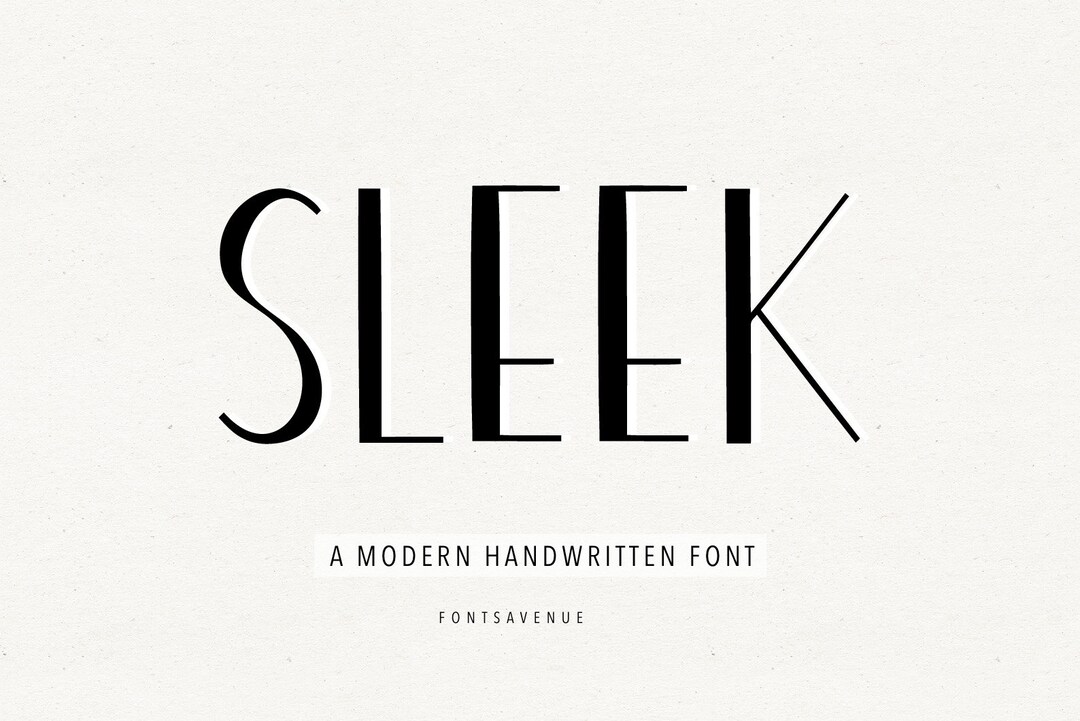 Sleek Font | Modern Clean Font | Sans Serif Handwritten Font | Modern ...