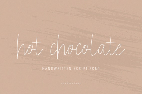 Hot Chocolate Font Handwritten Script Font Modern Clean | Etsy