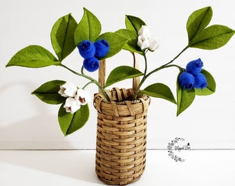 Felt Blueberry - Etsy