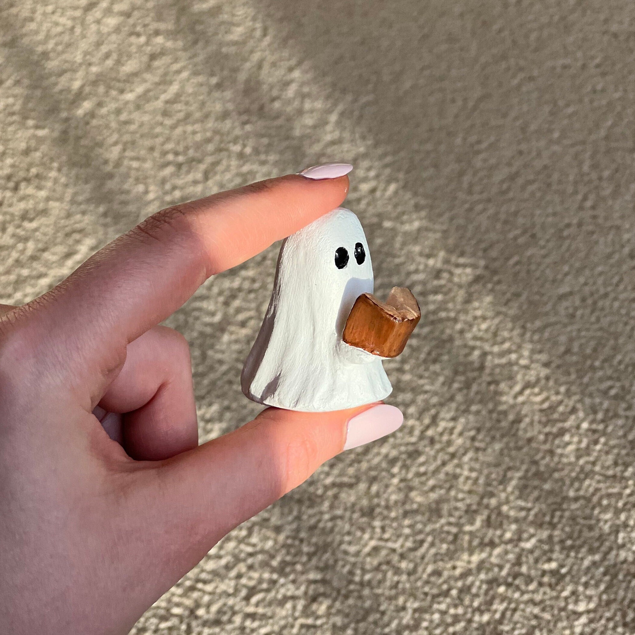 Mini Ghost Sculptures Reading Ghost Science Ghost - Etsy