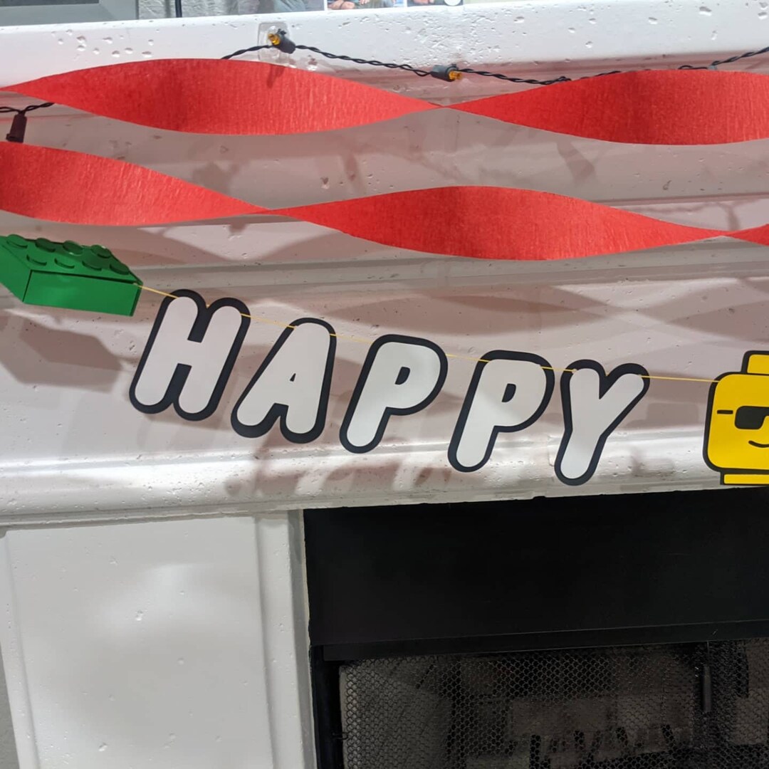 Bricks "happy Birthday" Banner - SVG - Digital File Birthday Décor ...