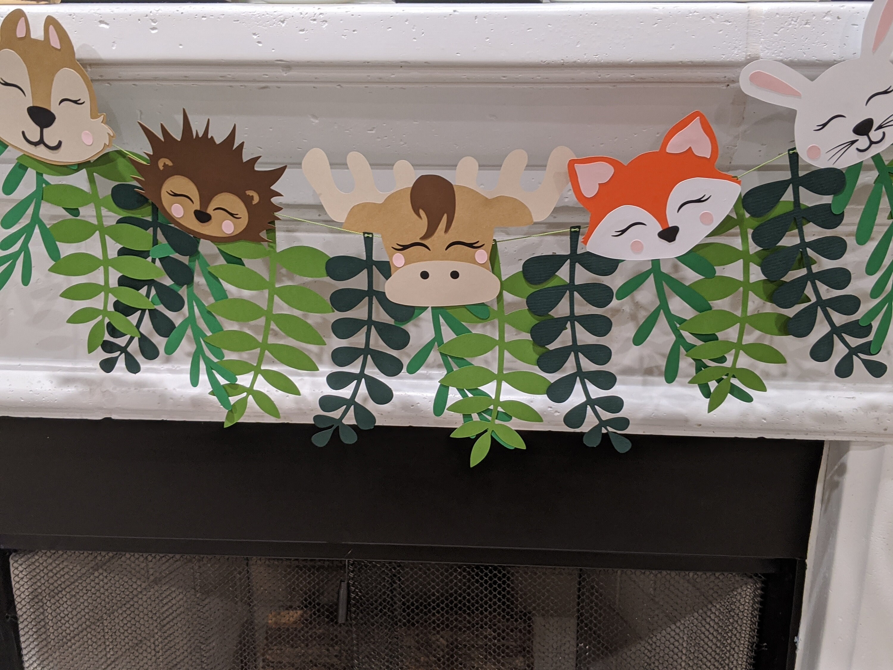 Woodland Creature Banner - SVG Digital File - PNG - Woodland Animals ...