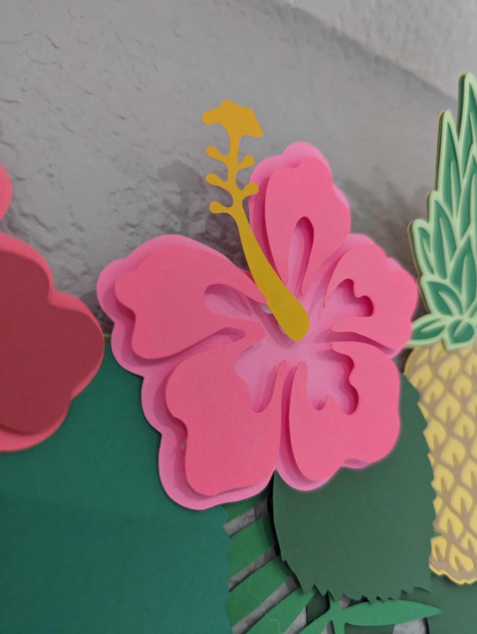 Tropical Luau Banner - SVG File - Tropical Banner - Hawaiian Flowers ...