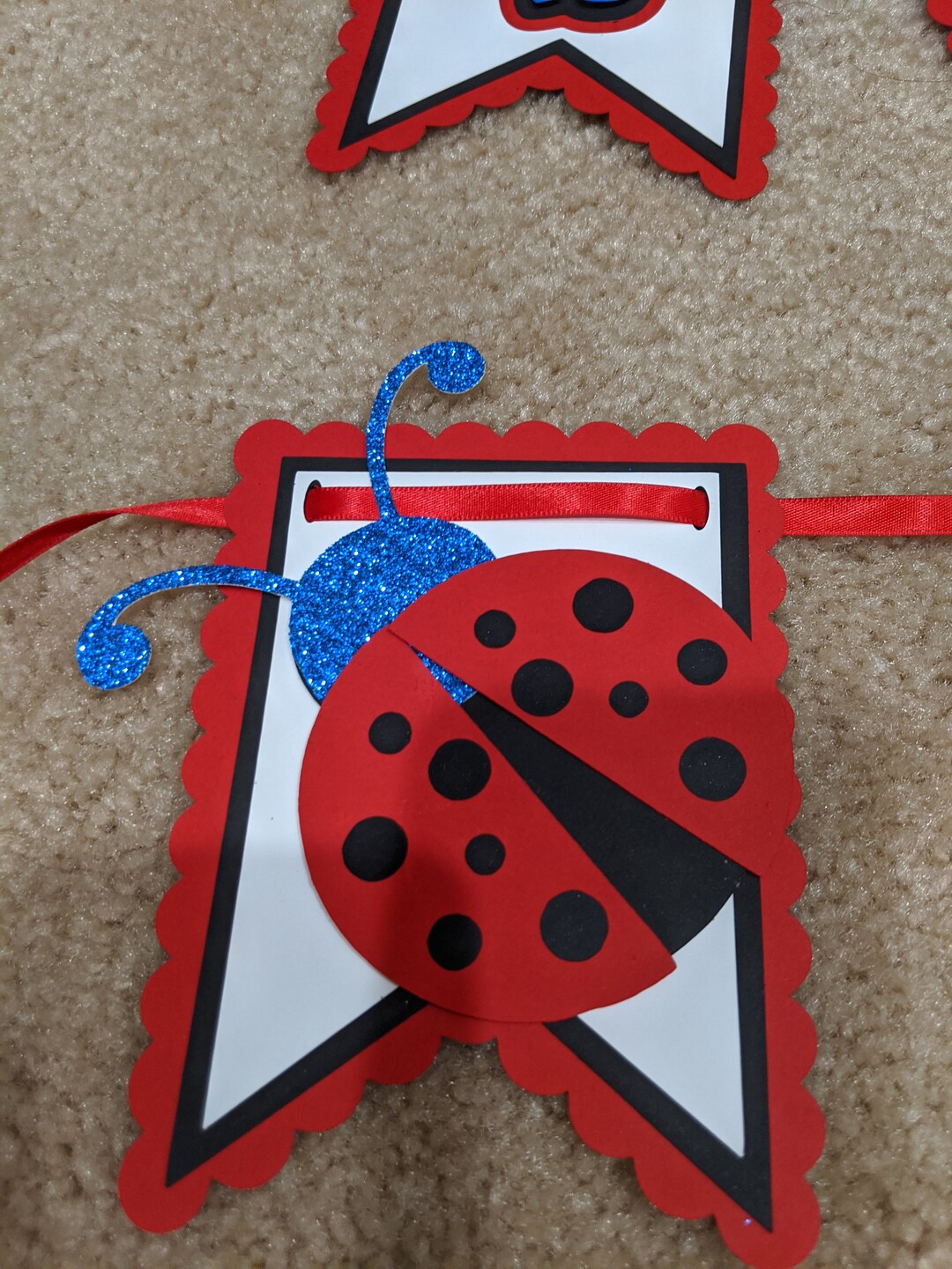 Lady Bug "happy Birthday" Banner - SVG - Digital File Birthday Décor ...