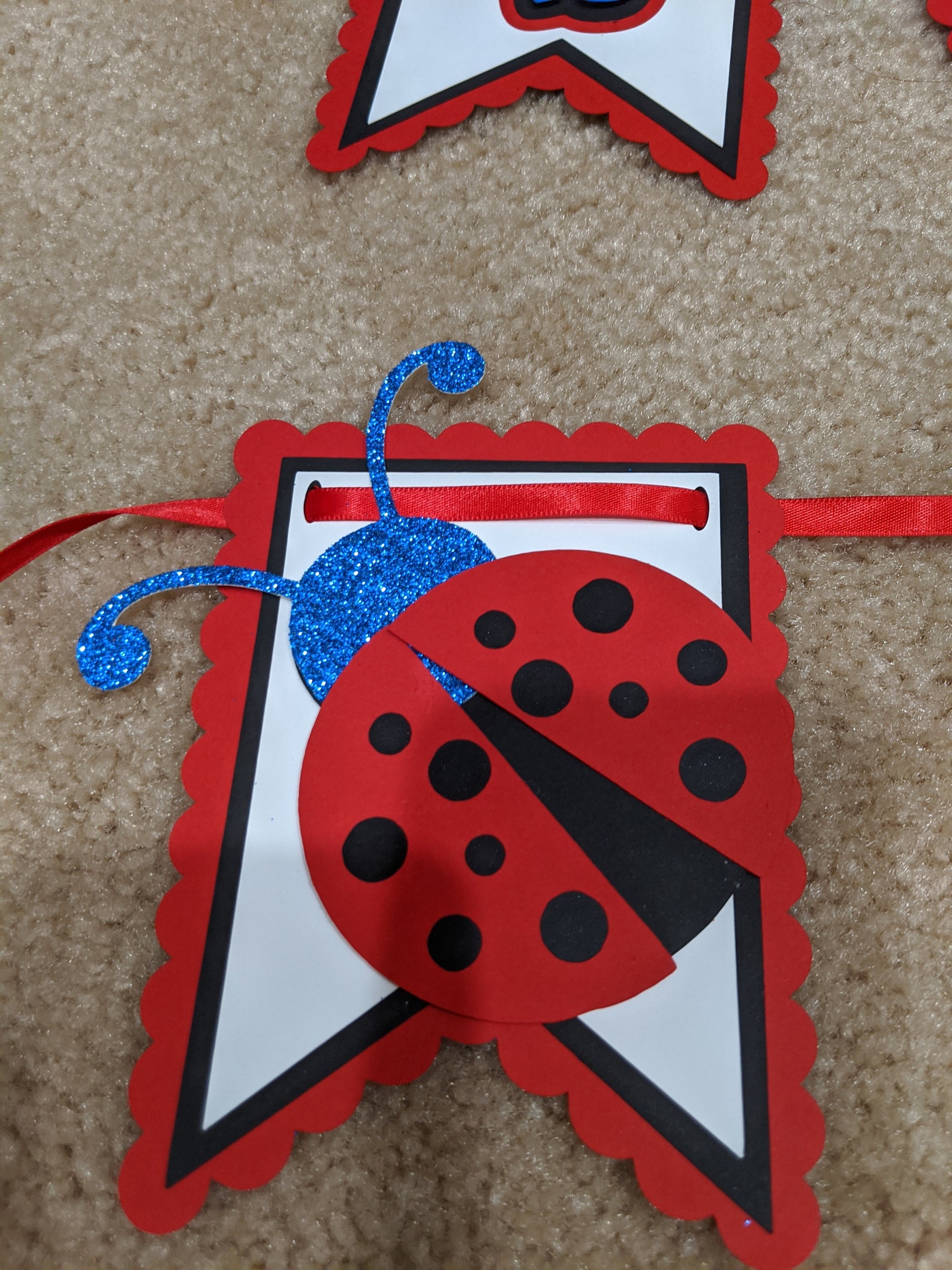 Lady Bug "happy Birthday" Banner - SVG - Digital File Birthday Décor ...