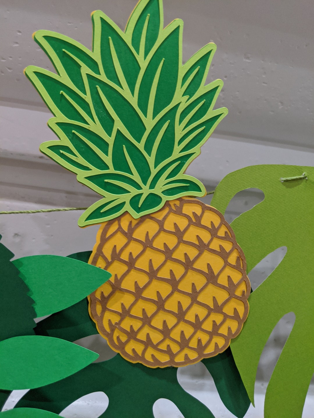Pineapple Tropical Banner - SVG File - Tropical Banner - Hawaiian ...