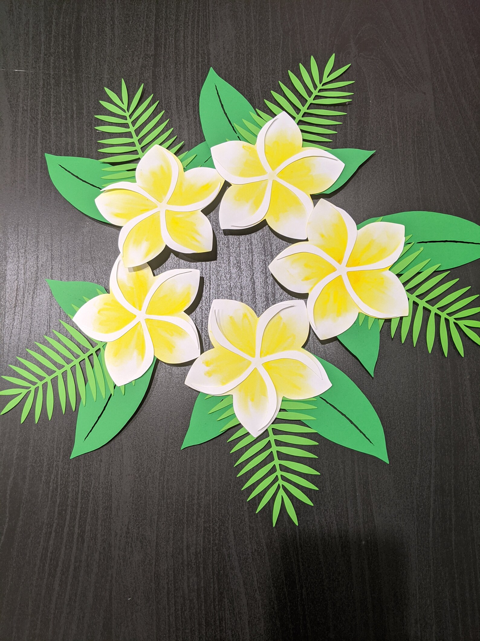 Plumeria Tropical Banner - SVG File for Digital Down Load Only - Floral ...