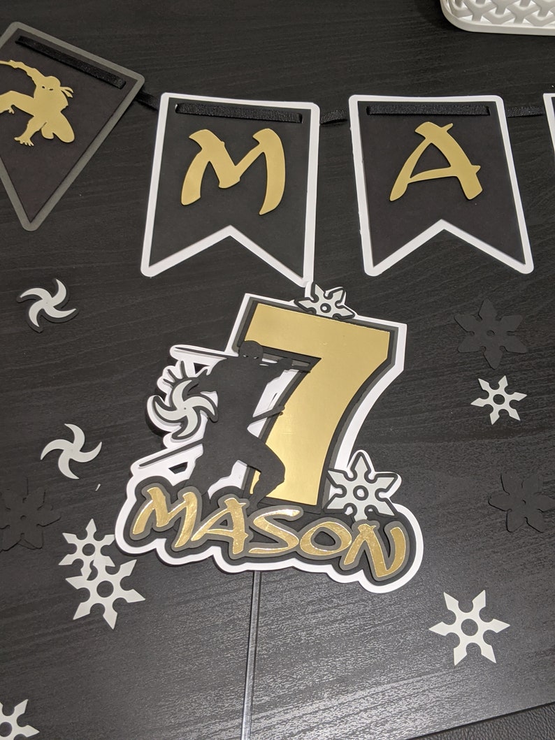 Ninja "happy Birthday" Banner - SVG - Digital File Birthday Décor ...