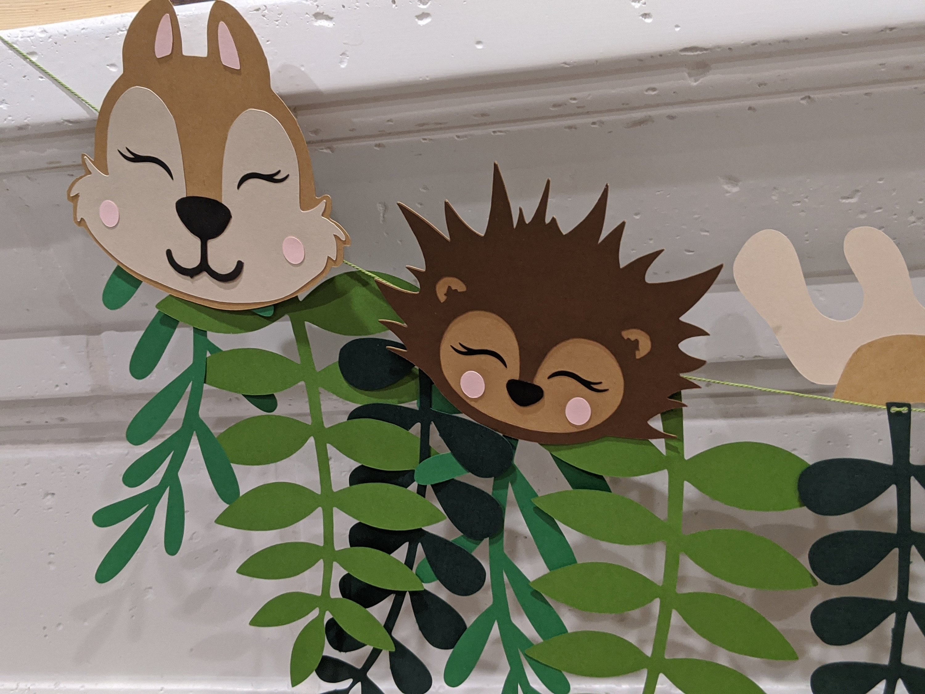 Woodland Creature Banner - SVG Digital File - PNG - Woodland Animals ...