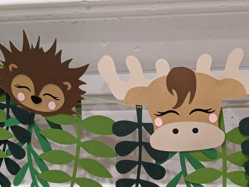 Woodland Creature Banner - SVG Digital File - PNG - Woodland Animals ...