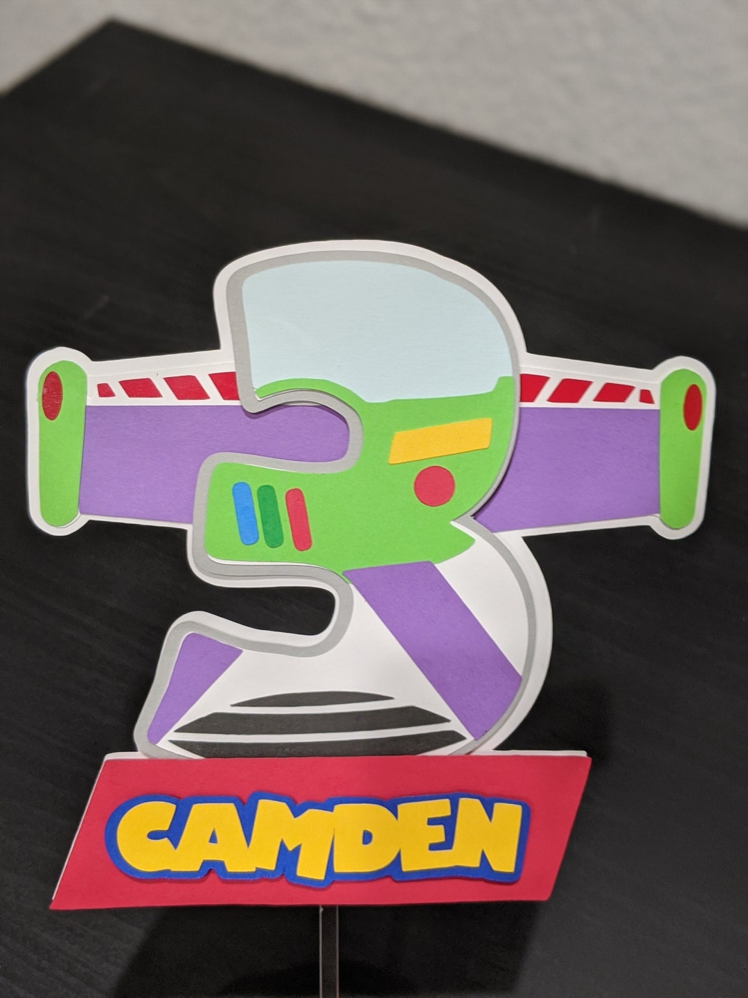 Buzz Birthday Cake Topper- 3rd Bday ONLY - SVG - Digital File ...