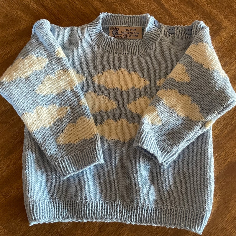 Blue Baby Sweater - Etsy
