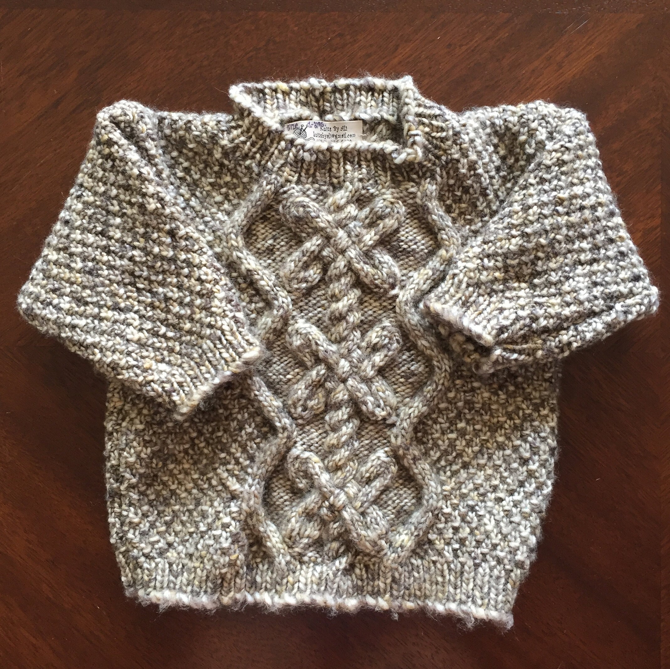 Multi-brown Baby Sweater Size 1-2. Intricate Pattern. Beautifully Hand ...