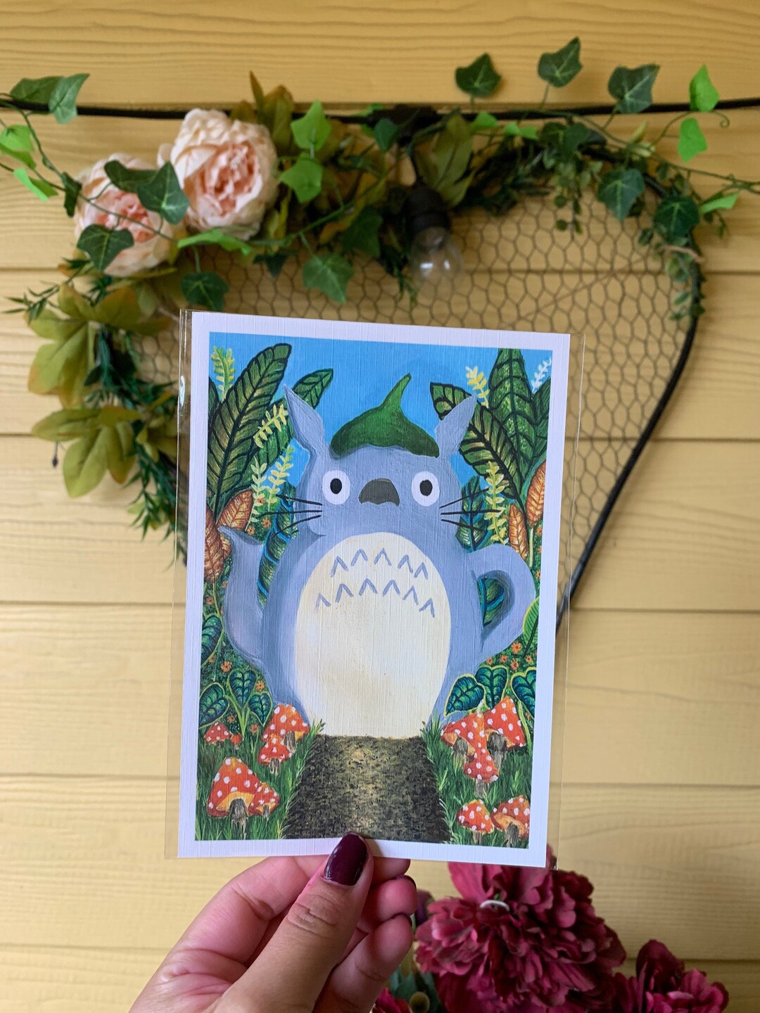 Japanese Anime Fan Art Print/ Cottage Core Inspired/ Garden Art/ Anime ...