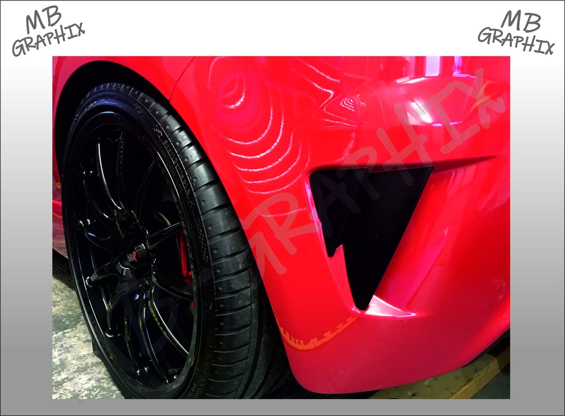 Vauxhall Corsa Vxr Bumper Vent Wrap Stickers Front and Rear Complete ...