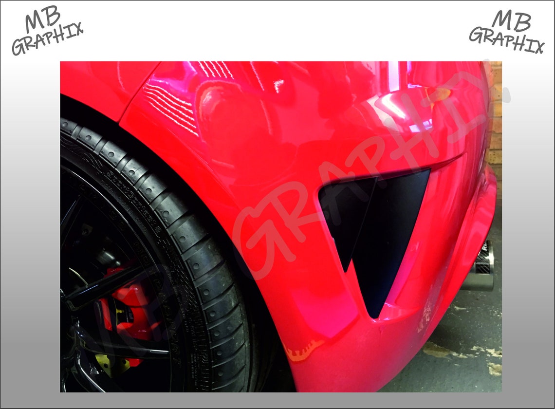 Vauxhall Corsa Vxr Bumper Vent Wrap Stickers Front and Rear Complete ...