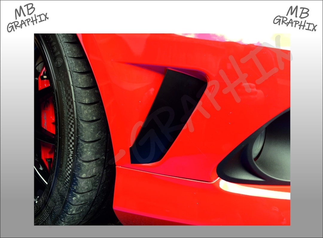 Vauxhall Corsa Vxr Bumper Vent Wrap Stickers Front and Rear Complete ...