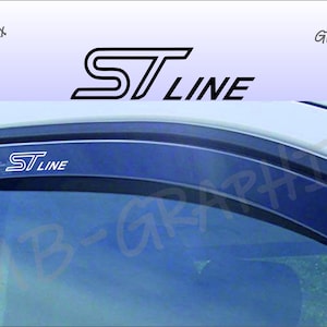 ST Line WIND DEFLECTOR Stickers X 2 St Fiesta Focus C Max - Etsy UK