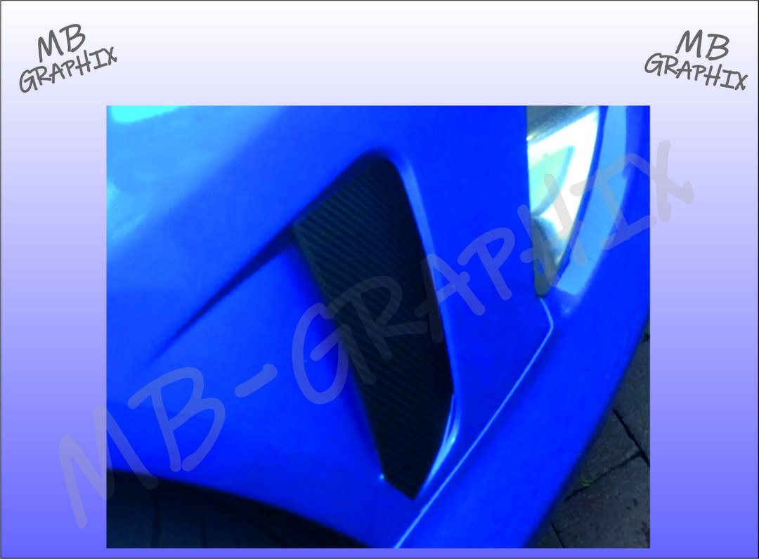 CARBON FIRBE Vauxhall Corsa Vxr Bumper Vent Wrap Stickers Front and ...