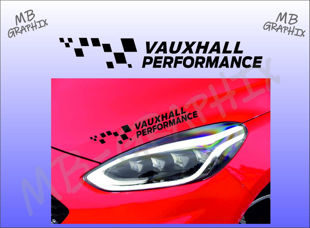 VAUXHALL Performance Flag Sticker X 1 Astra Corsa VXR Zafia Insignia ...
