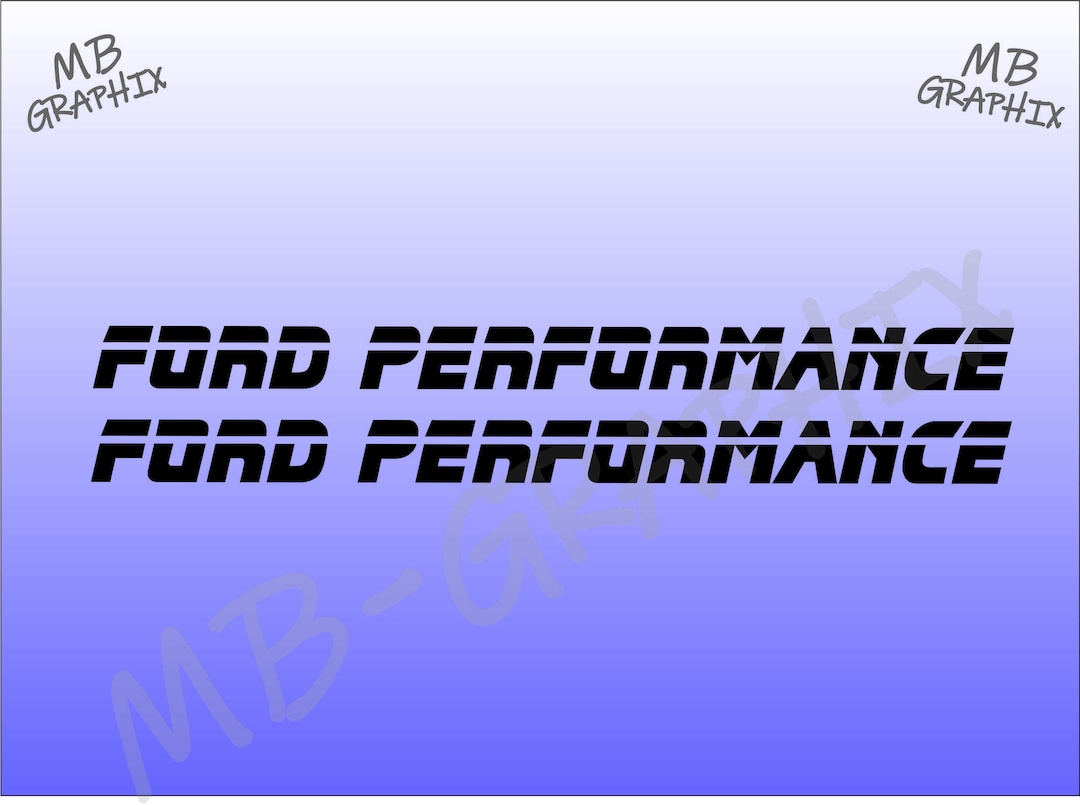 FORD Performance Sticker X 2 - Etsy