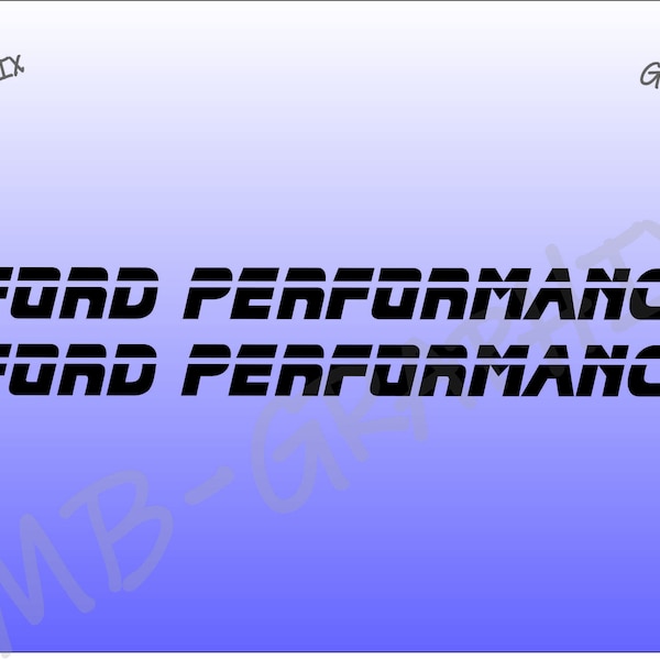Ford Performance Decal - Etsy