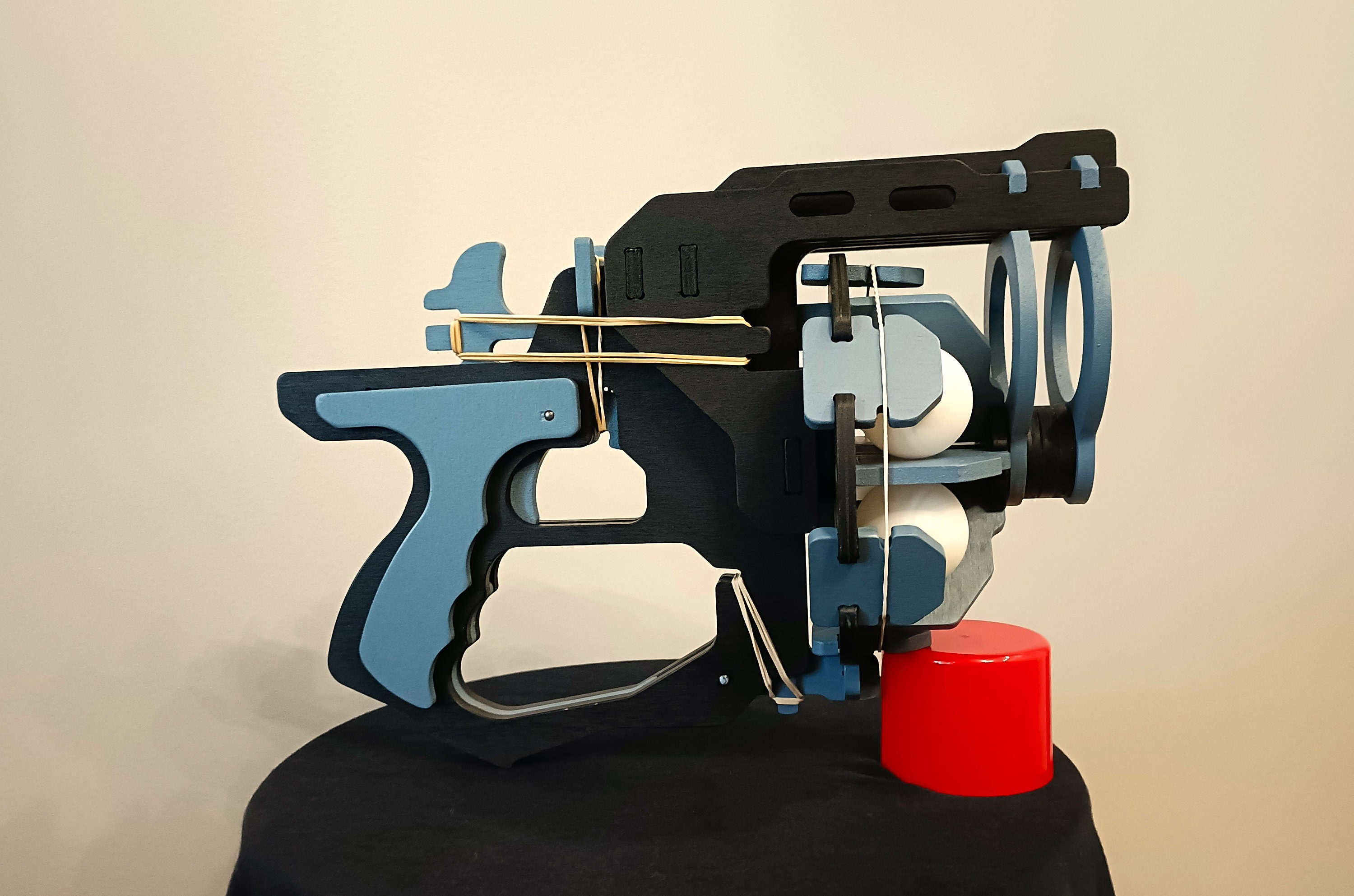 Ping Pong Gun, Plywood Pistol, Revolver, Rubber Band Gun - Etsy