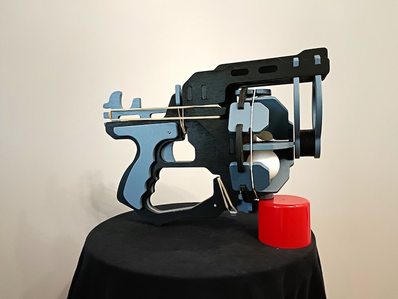 Ping Pong Gun, Plywood Pistol, Revolver, Rubber Band Gun - Etsy
