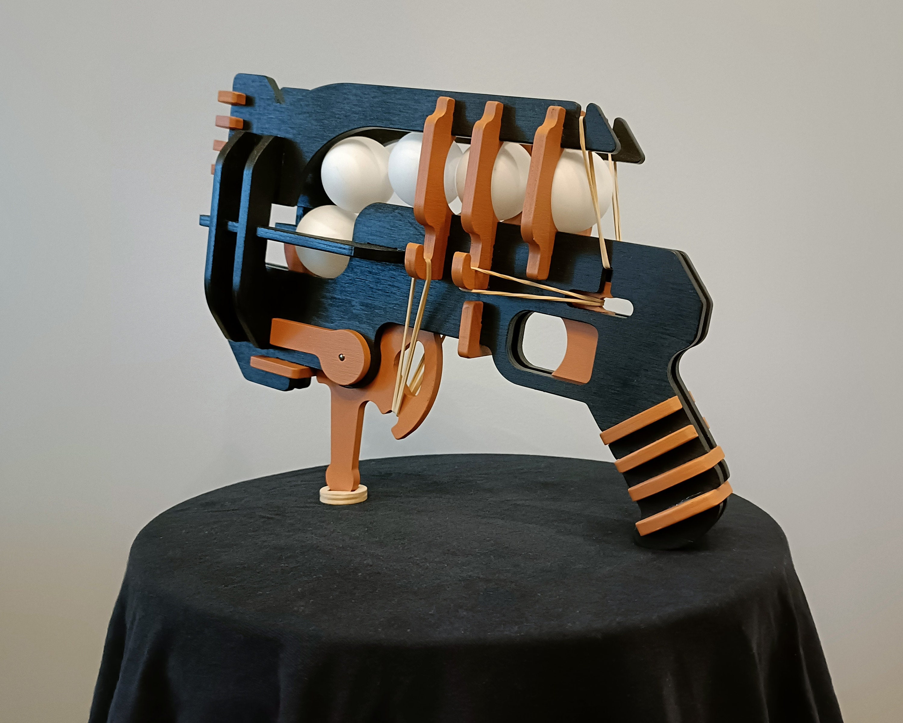 Ping Pong Gun, Plywood Pistol, Rubber Band Gun - Etsy