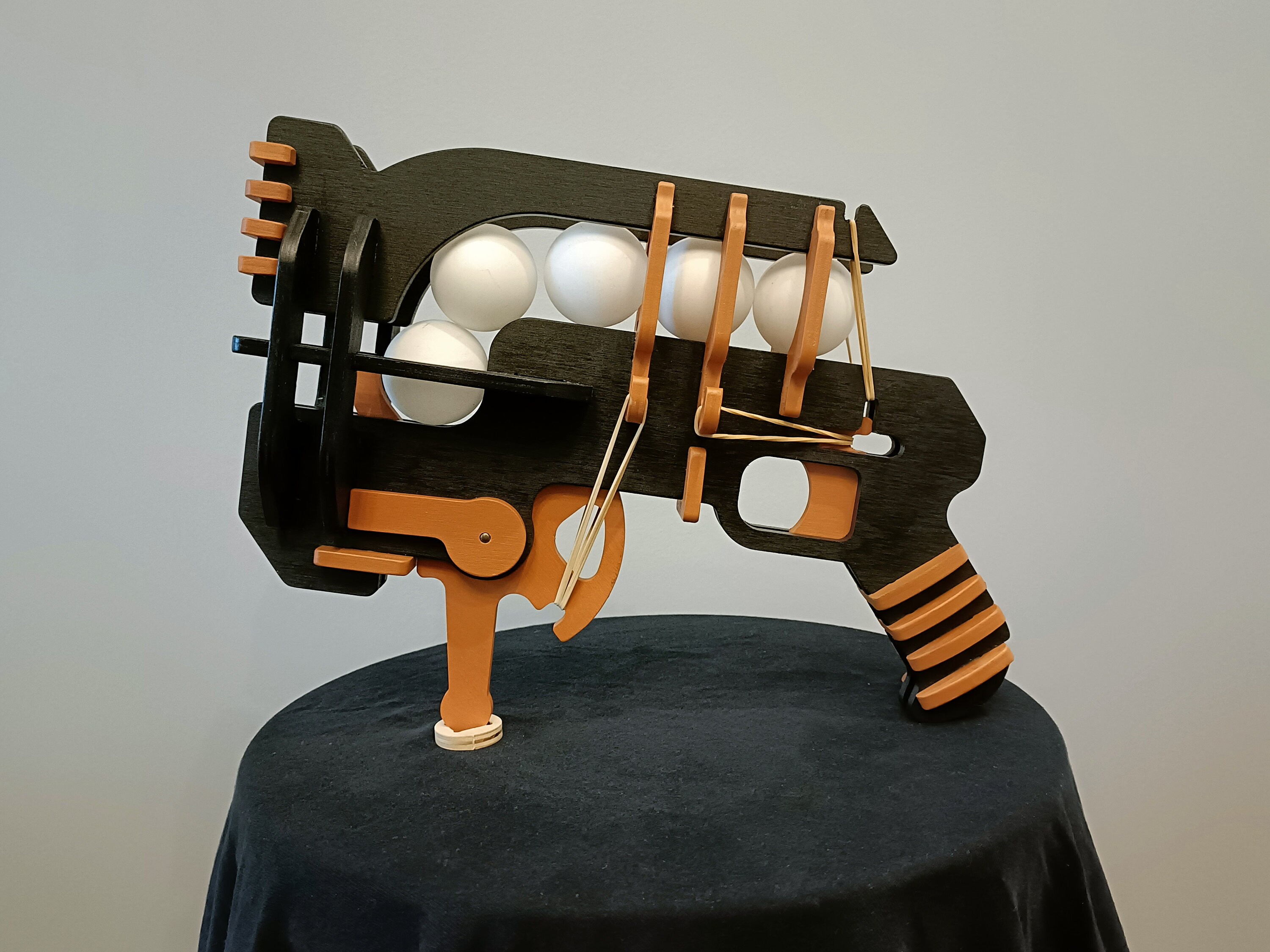 Ping Pong Gun, Plywood Pistol, Rubber Band Gun - Etsy
