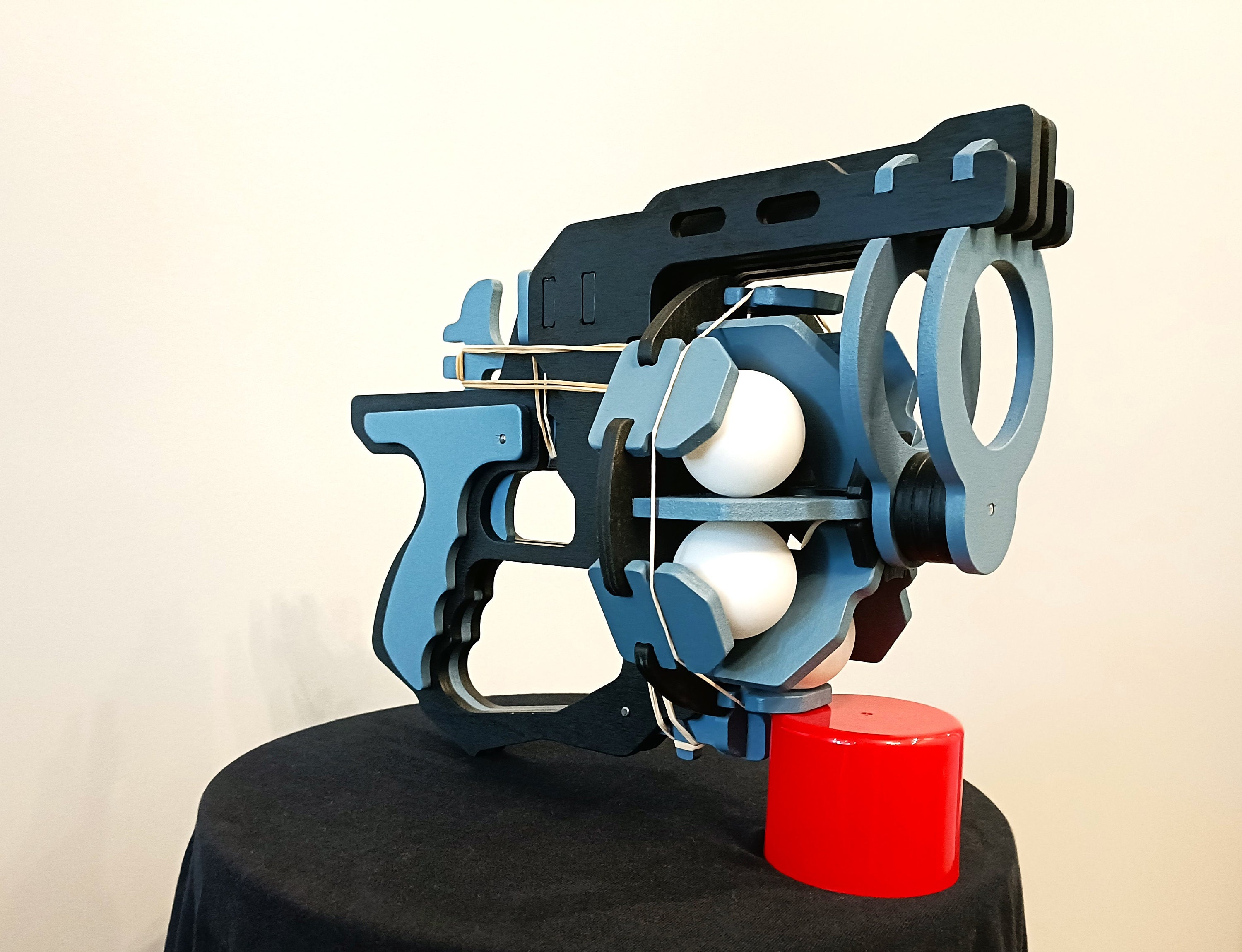 Ping Pong Gun, Plywood Pistol, Revolver, Rubber Band Gun - Etsy