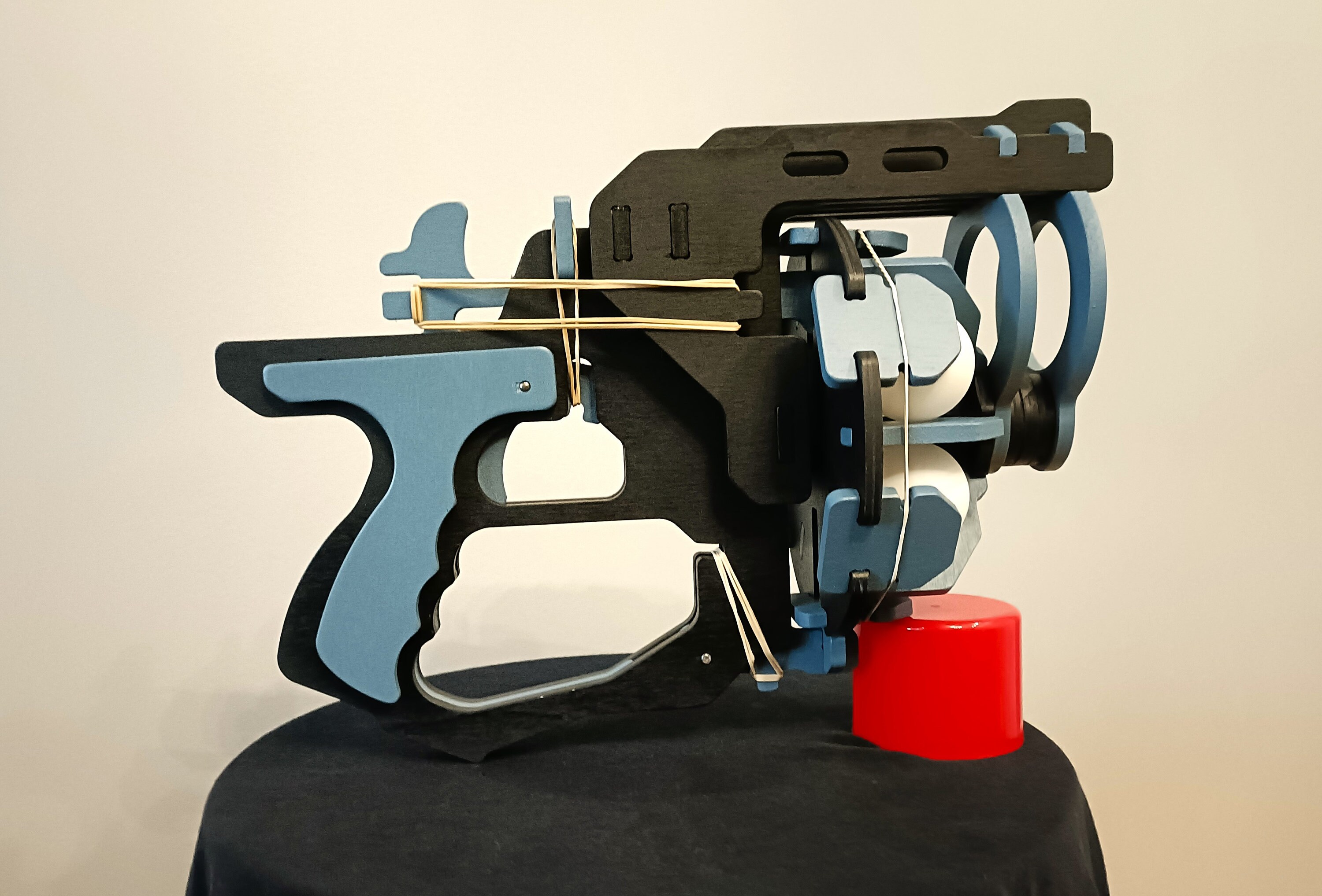 Ping Pong Gun, Plywood Pistol, Revolver, Rubber Band Gun - Etsy