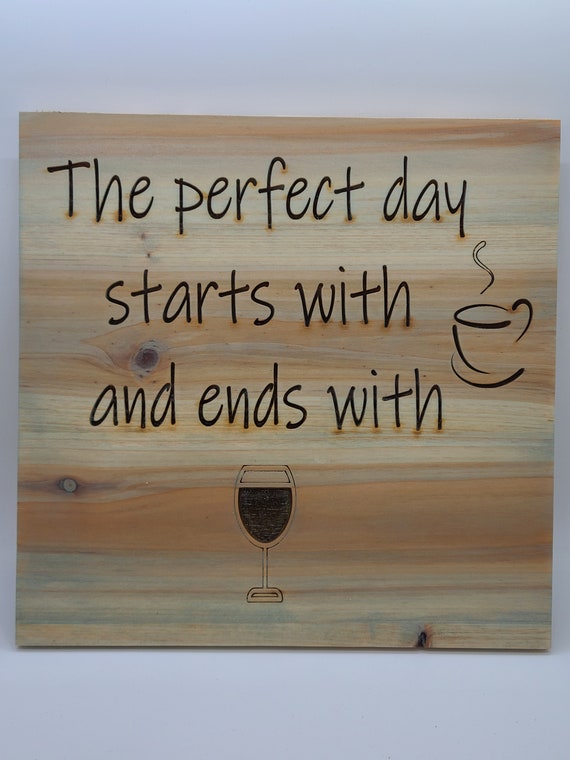 The Perfect Day Sign - Etsy
