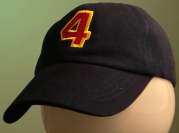 Navy Blue Low Profile Brushed Twill Dad Cap Number 4 - Etsy