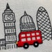 London Hand Embroidery PDF Pattern Cityscape Skyline - Etsy