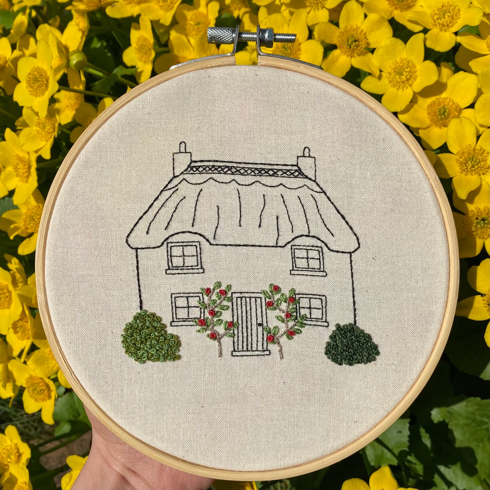 Country Cottage PDF Embroidery Pattern | English Cottagecore Embroidery ...