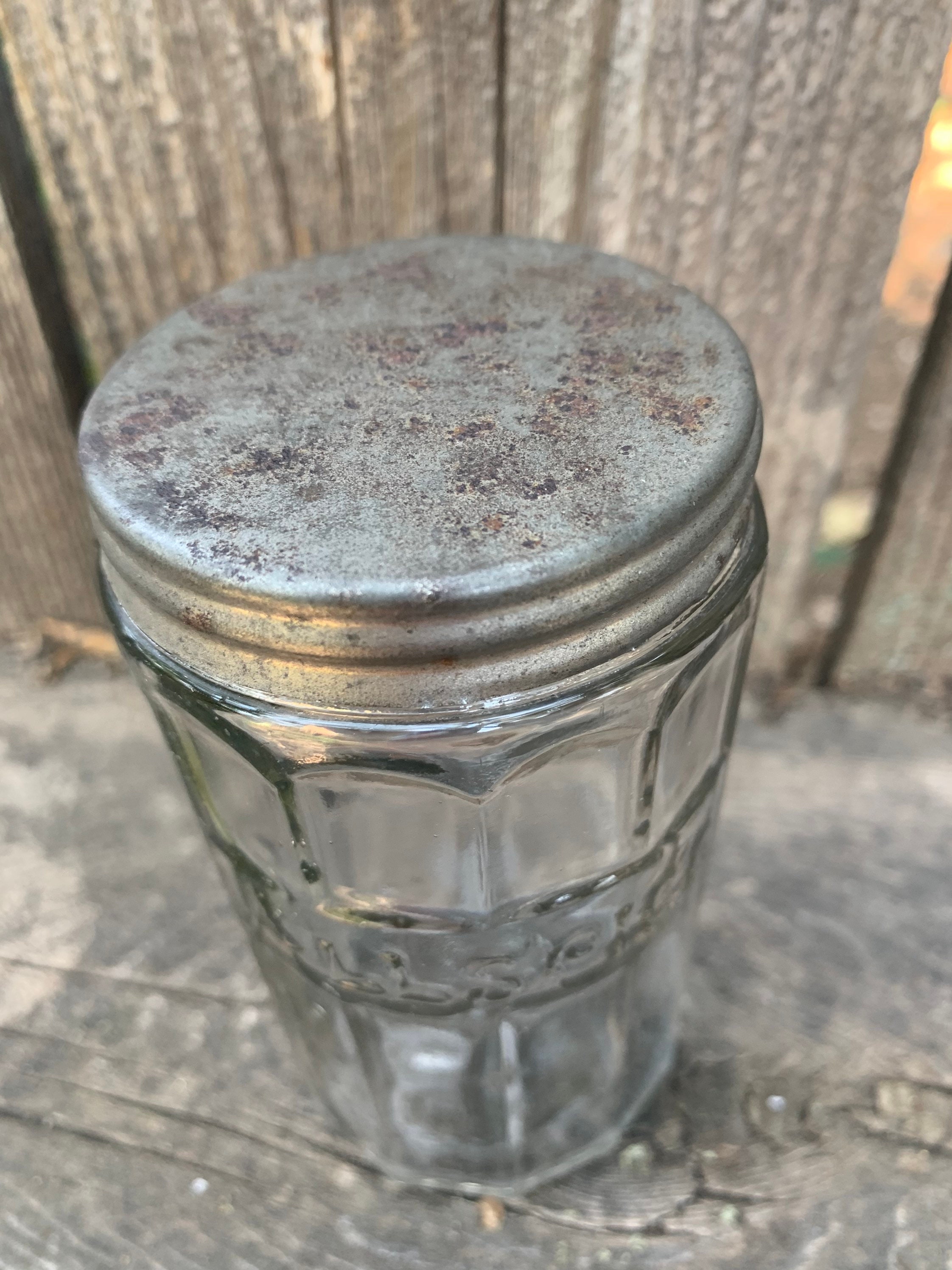 Vintage Allspice Glass Jar With Original Aluminum Lid - Etsy