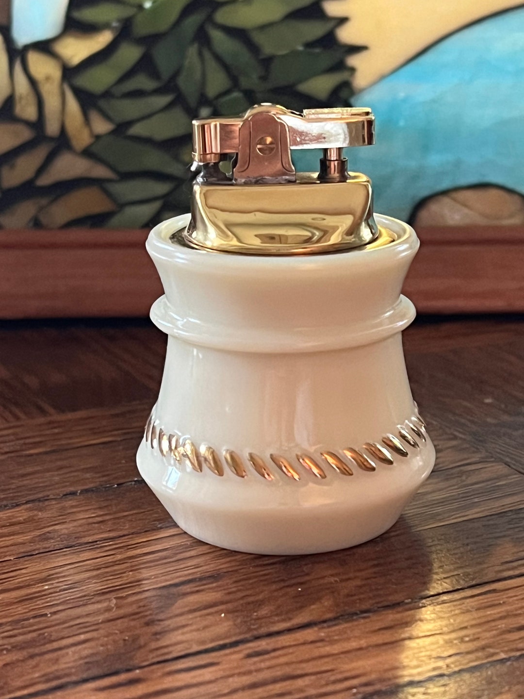 1957 Lenox China Table Lighter Gold Rim Pattern - Etsy